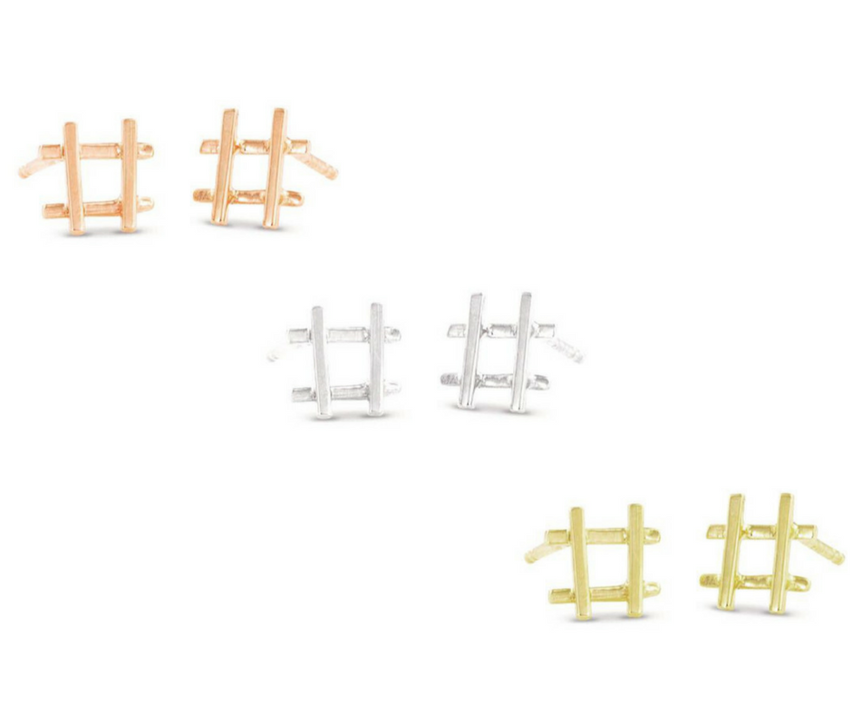 The Story Behind our Hashtag Earrings – Enji Studio Jewelry